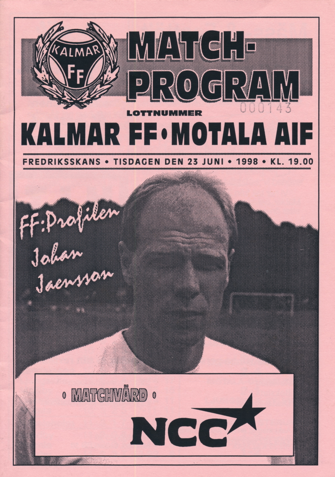 Matchprogrammen som försvann - Kalmar FF
