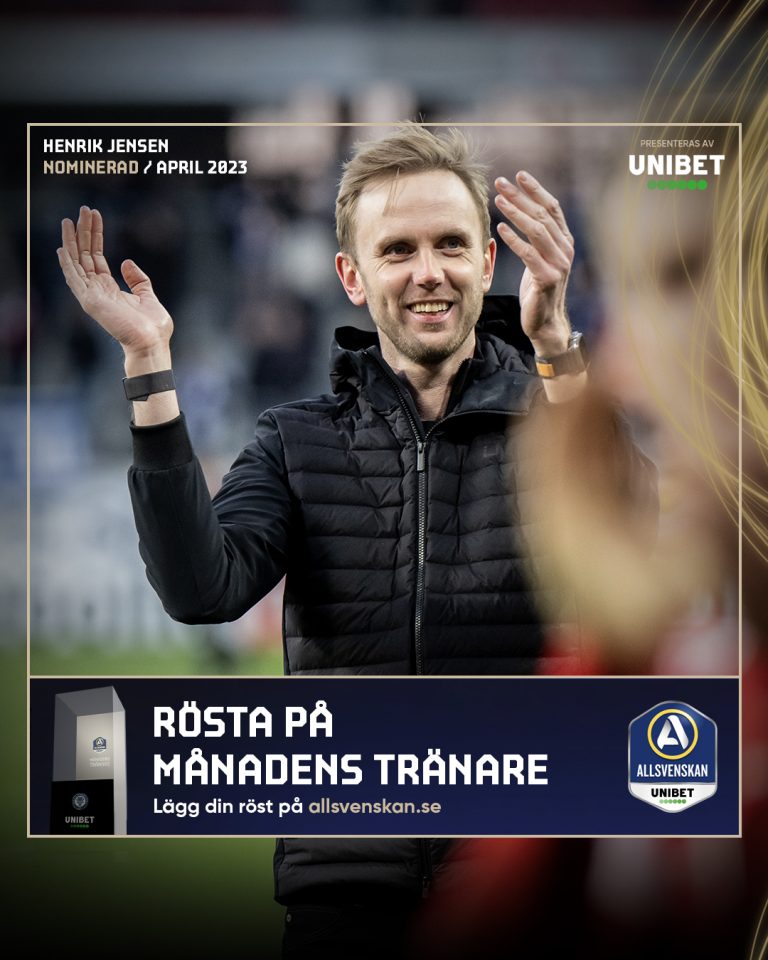 Henrik Jensen nominerad till månadens tränare - Kalmar FF