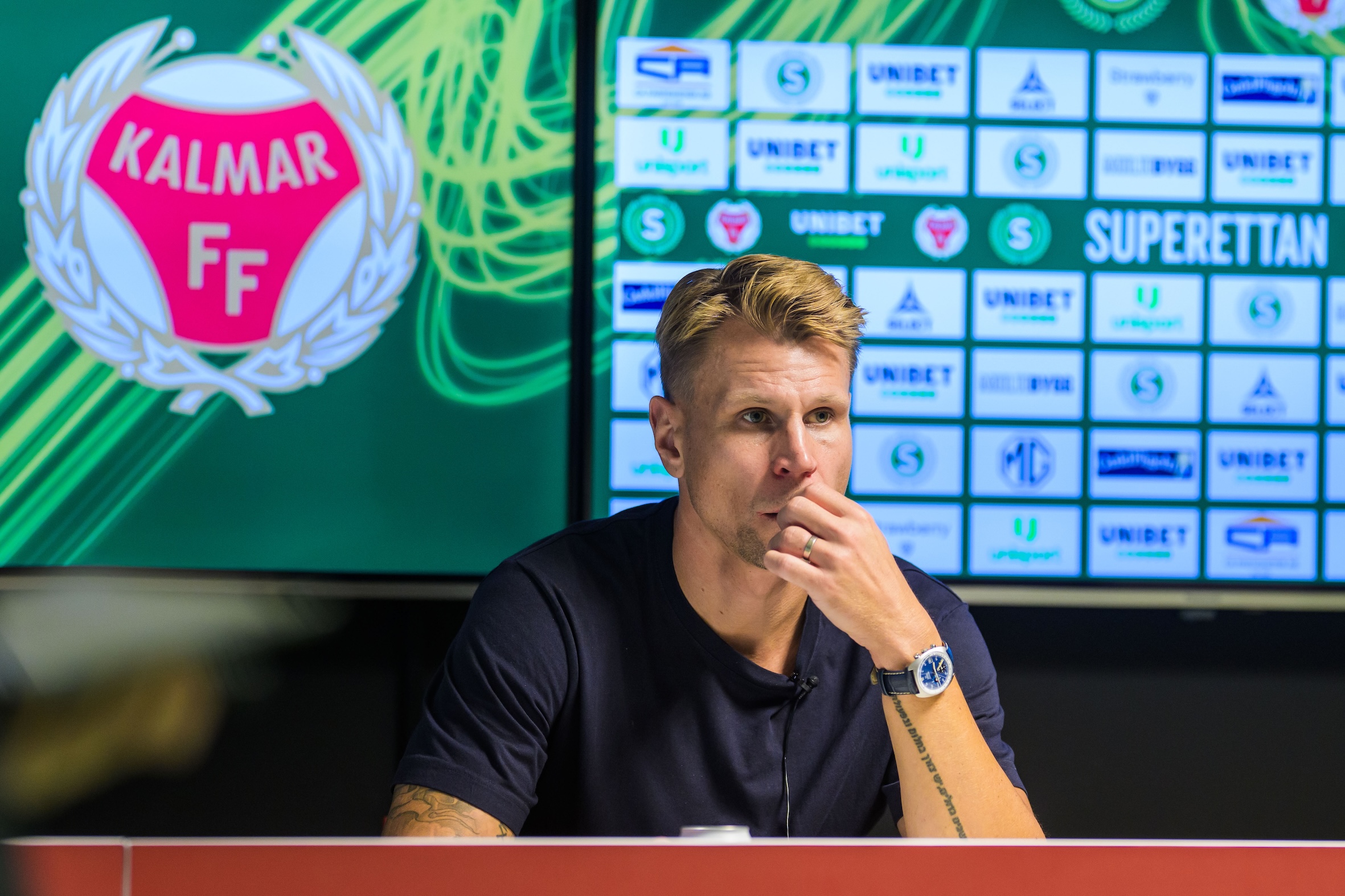 Presskonferensen efter Kalmar FF - Västerås SK - Kalmar FF